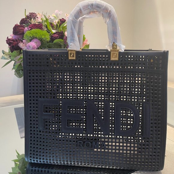 Fendi Roma | Bags | Fendi Sunshine Lasercut Shopper Large | Poshmark